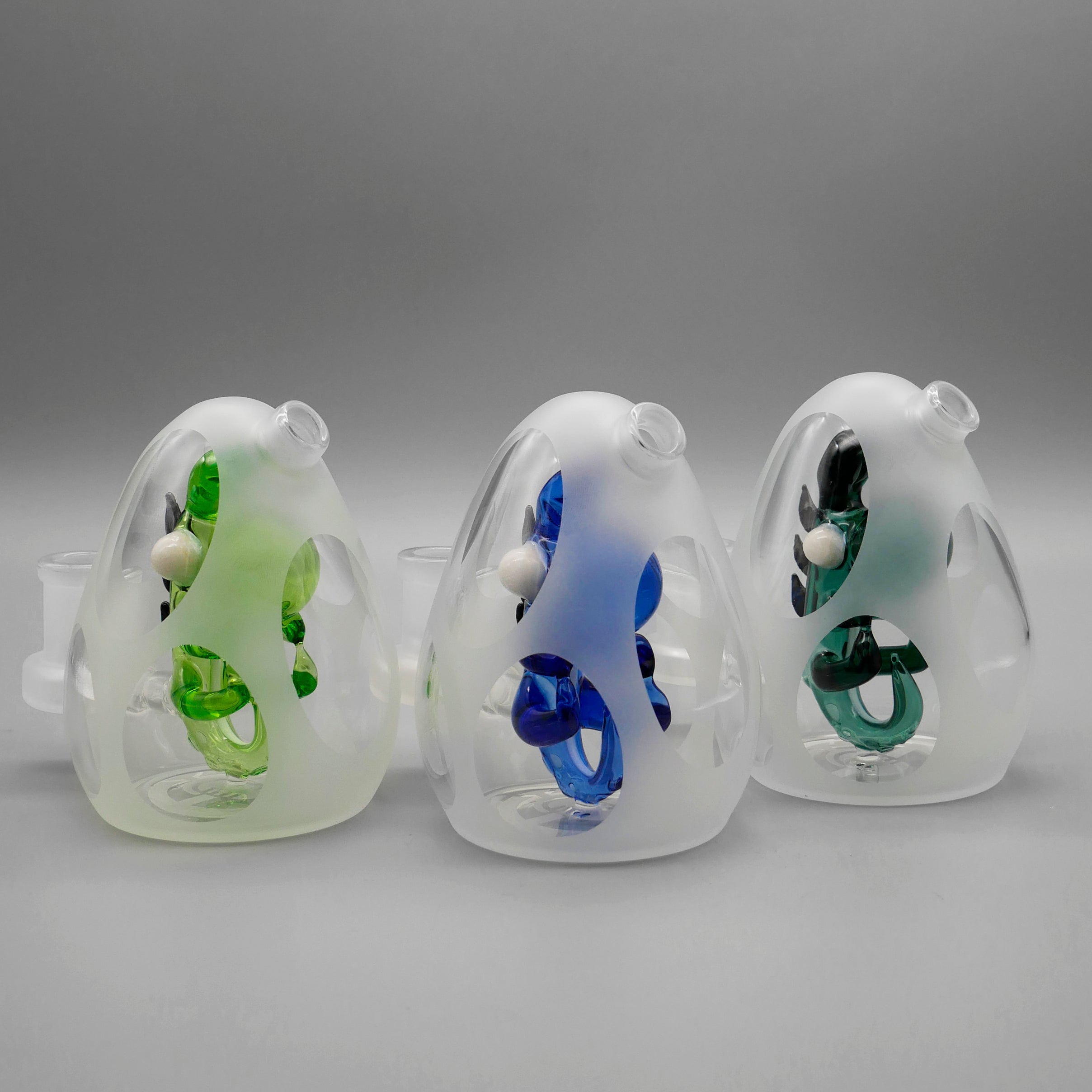 3PACK 4" Yoshi Frosted Egg Dab Rig – Encore Collection